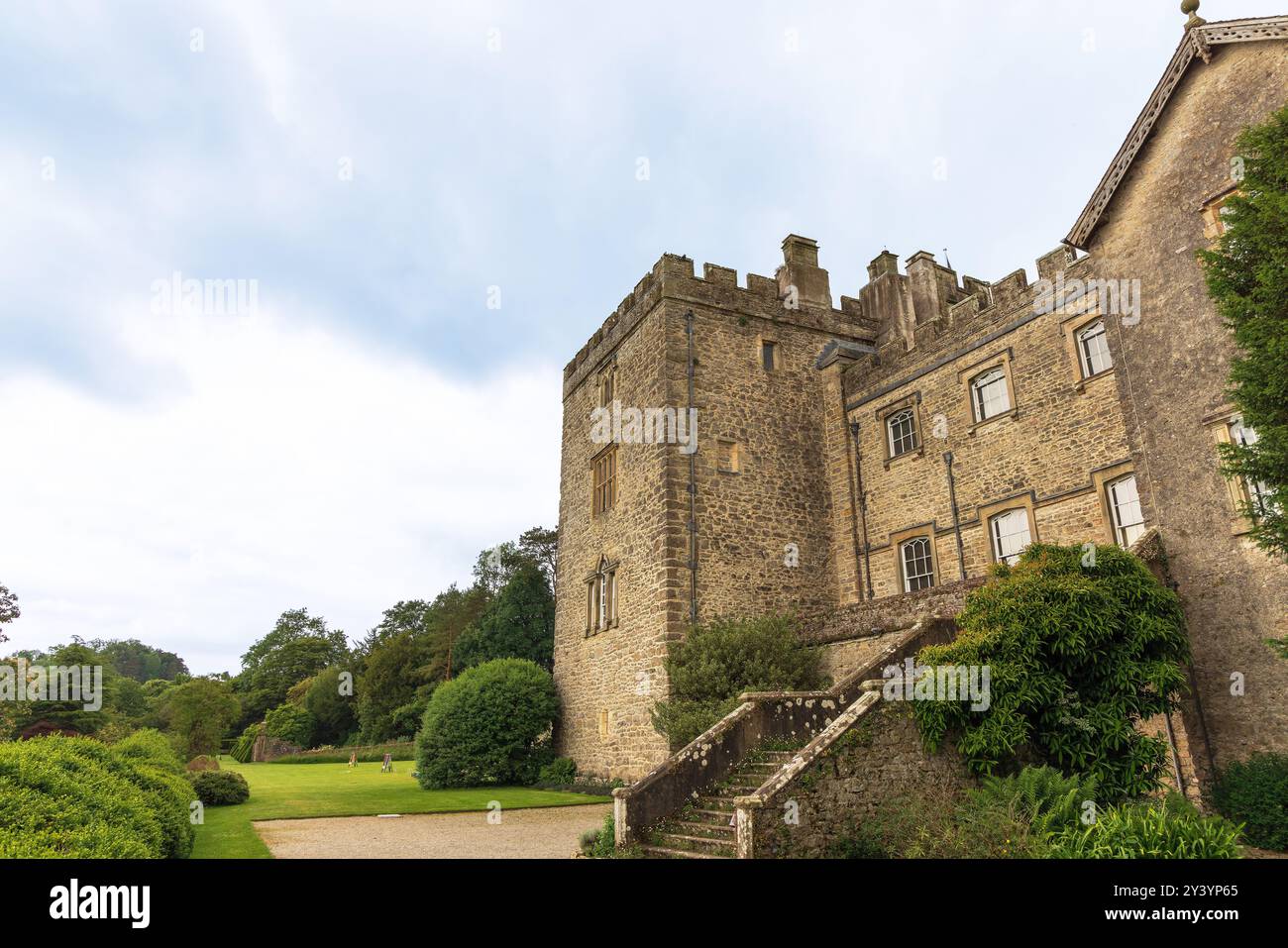 Sizergh Castle, grounds and Tudor house at Helsington in the English ...