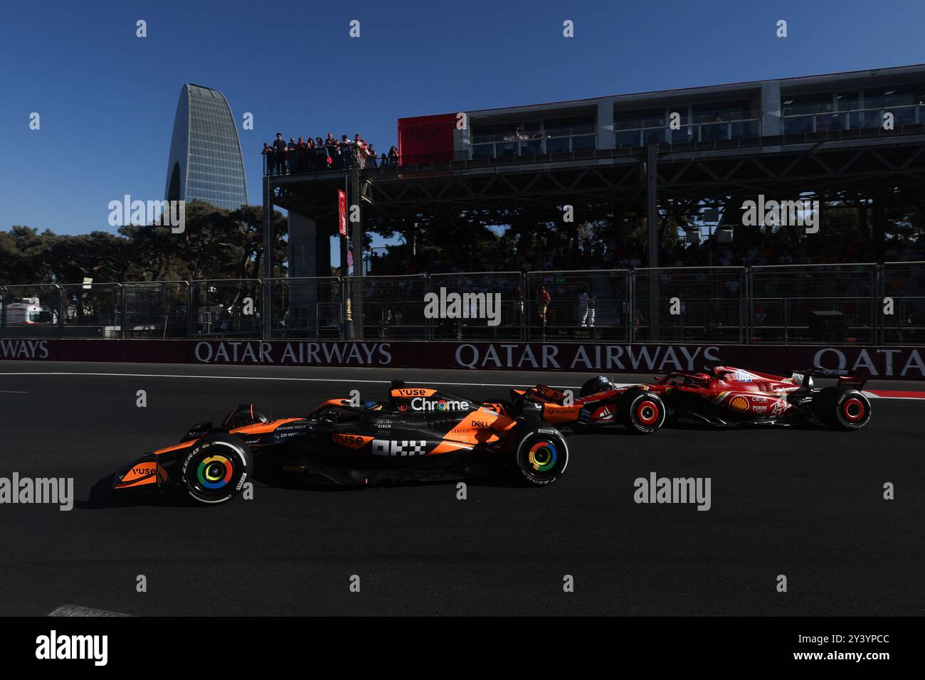 Baku 2024 oscar piastri charles leclerc hi-res stock photography and ...