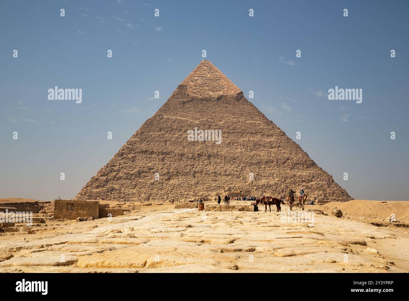 The Pyramid of Khafre or of Chephren, is the second-tallest and second ...