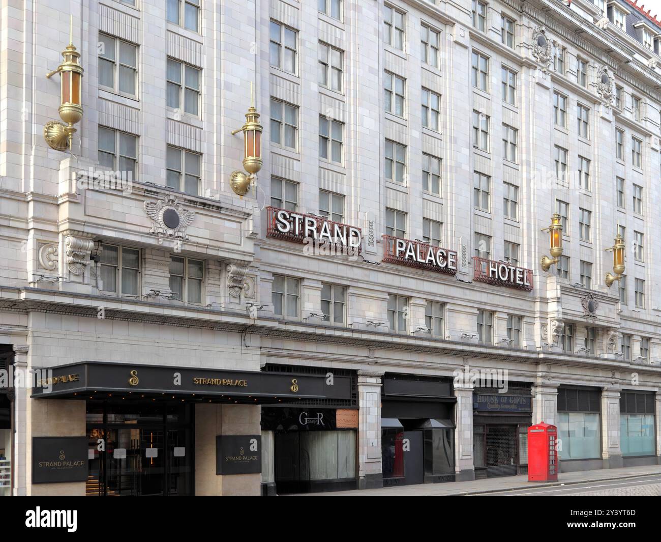 Strand Palace Hotel in London's West End Stock Photo - Alamy