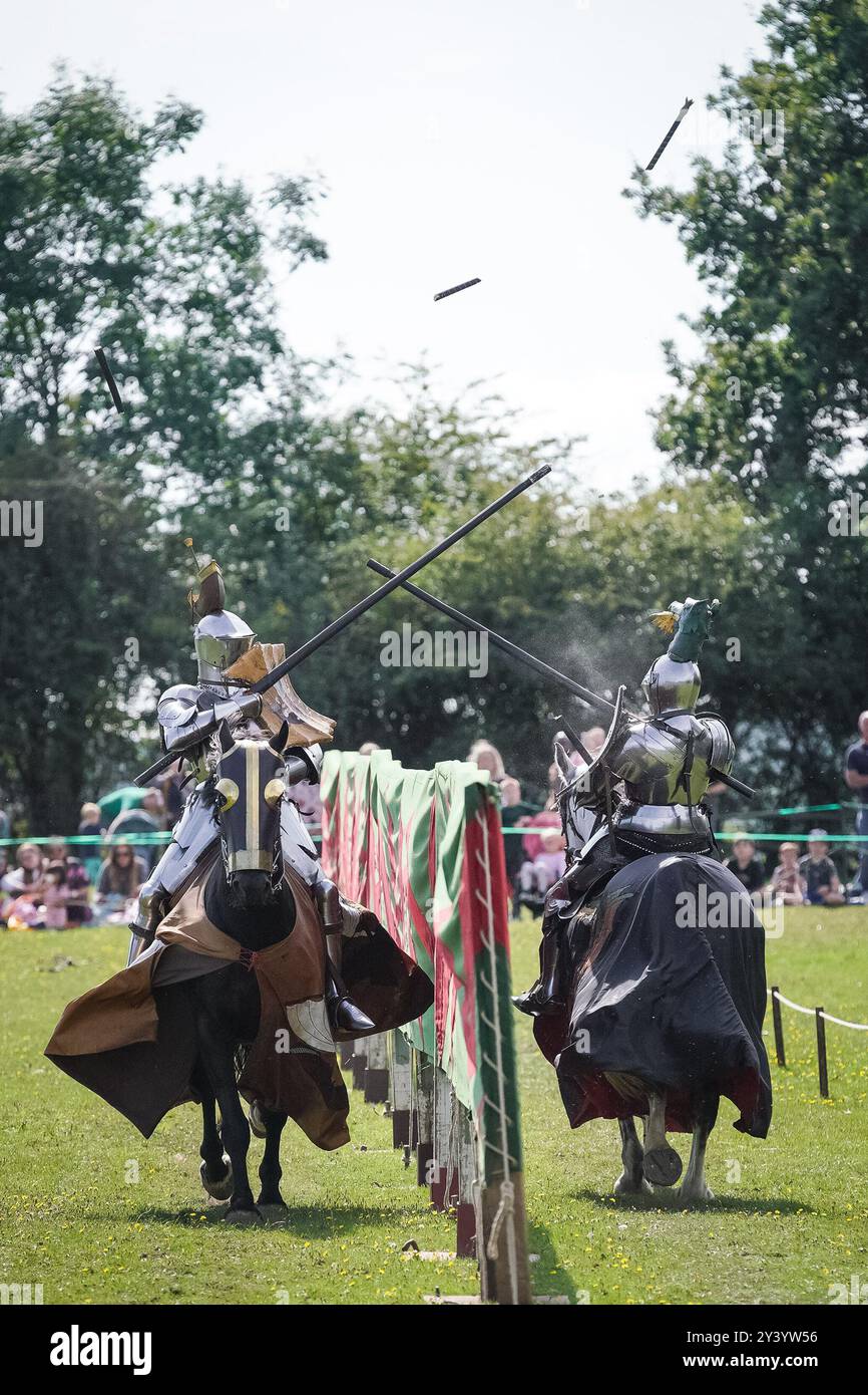 London, UK. 15th September 2024. Grand Medieval Joust at Eltham Palace ...