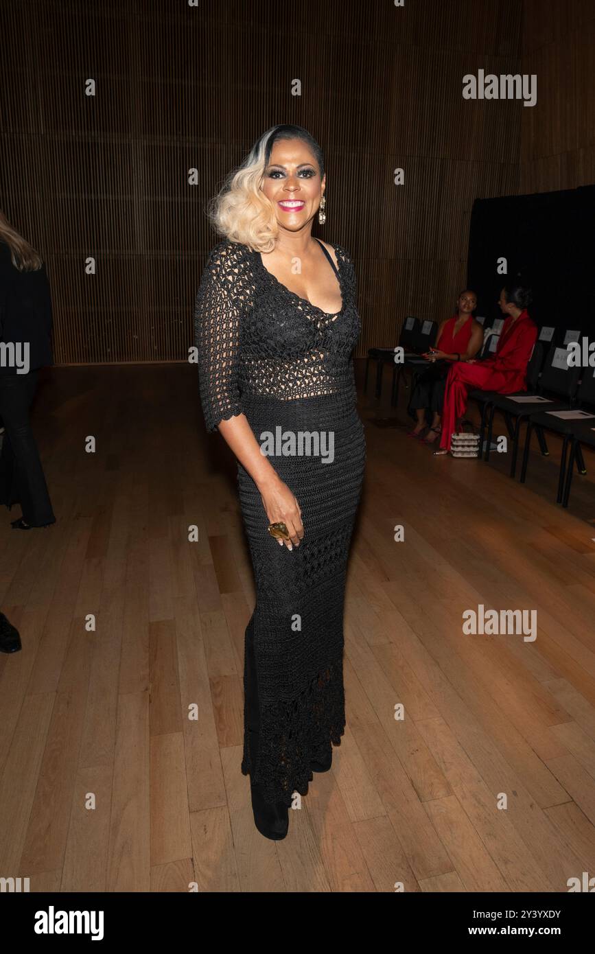 Crystal Waters attends front row at the Frederick Anderson NYFW SS25 ...
