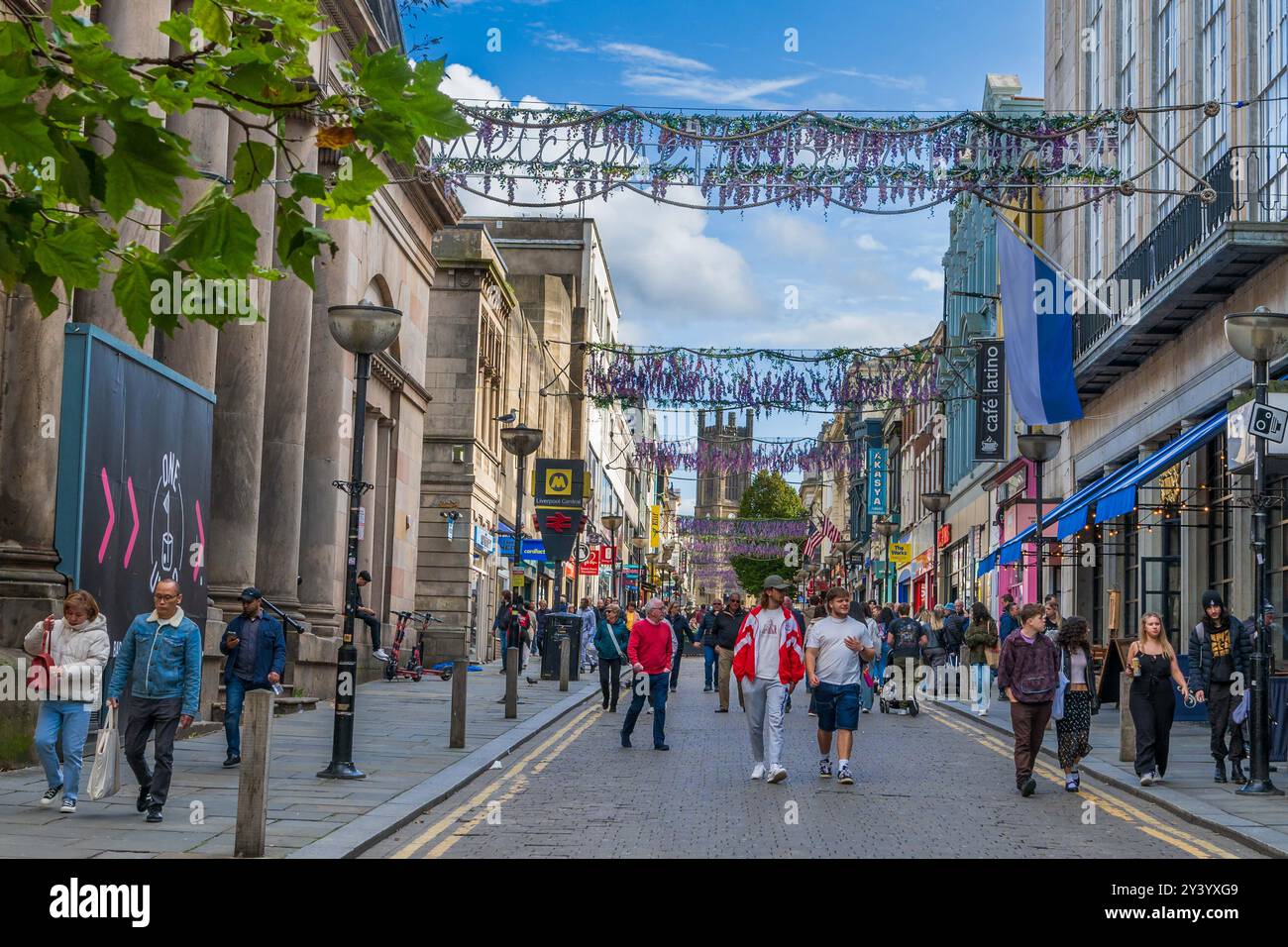 Bold street Liverpool once known as the Bond street of the north with ...