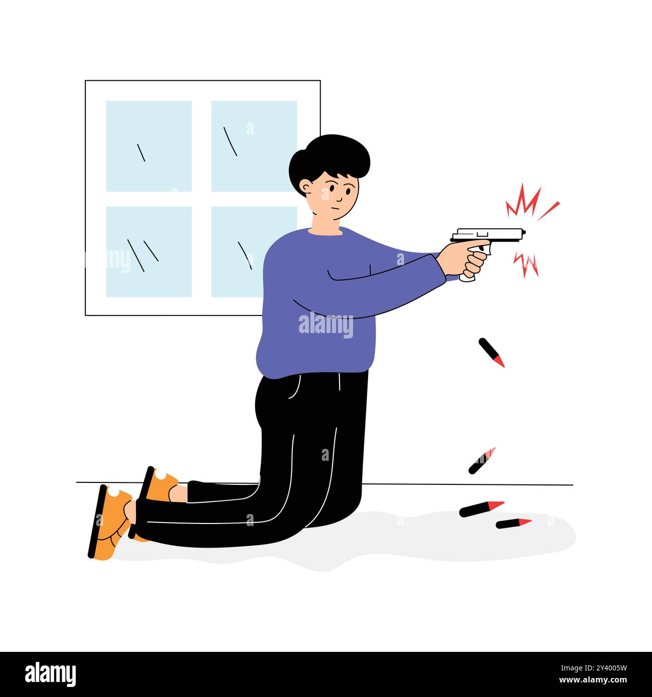 Boy killer Stock Vector Images - Alamy