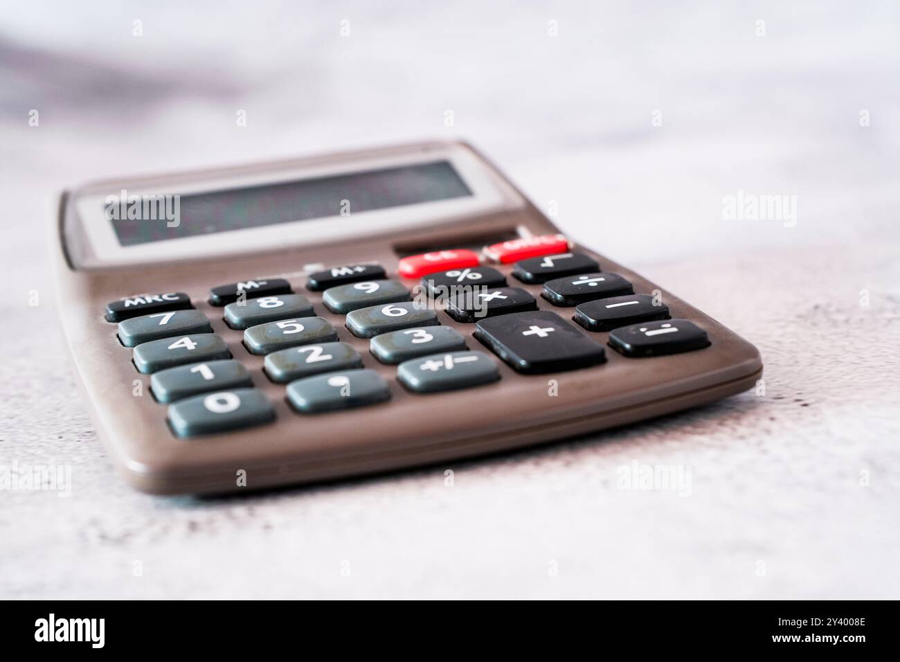 object shoot of calculator with text space Stock Photo - Alamy