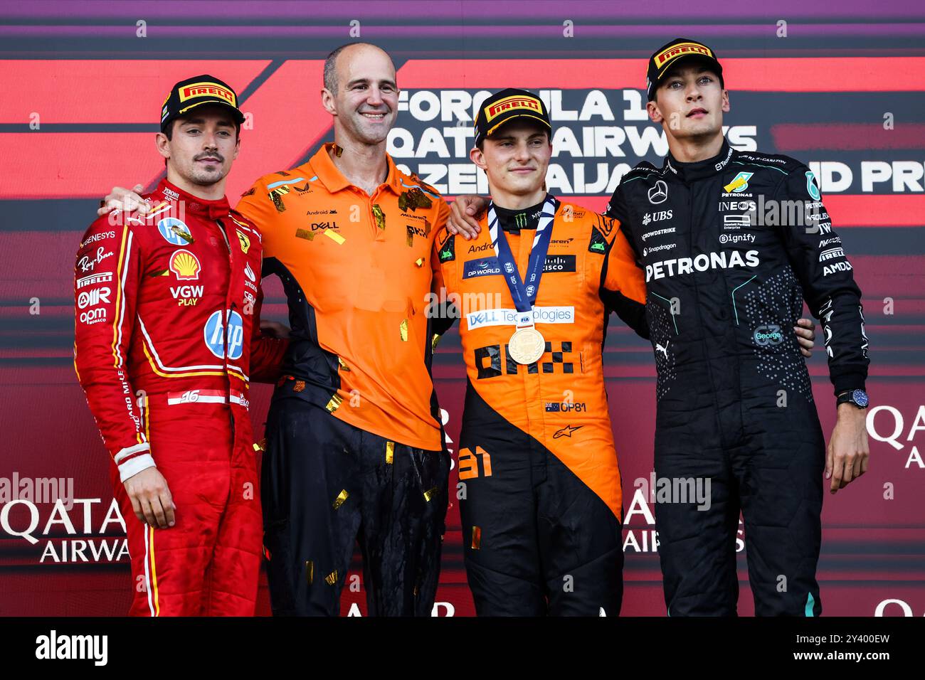 LECLERC Charles (mco), Scuderia Ferrari SF-24, portrait PIASTRI Oscar ...