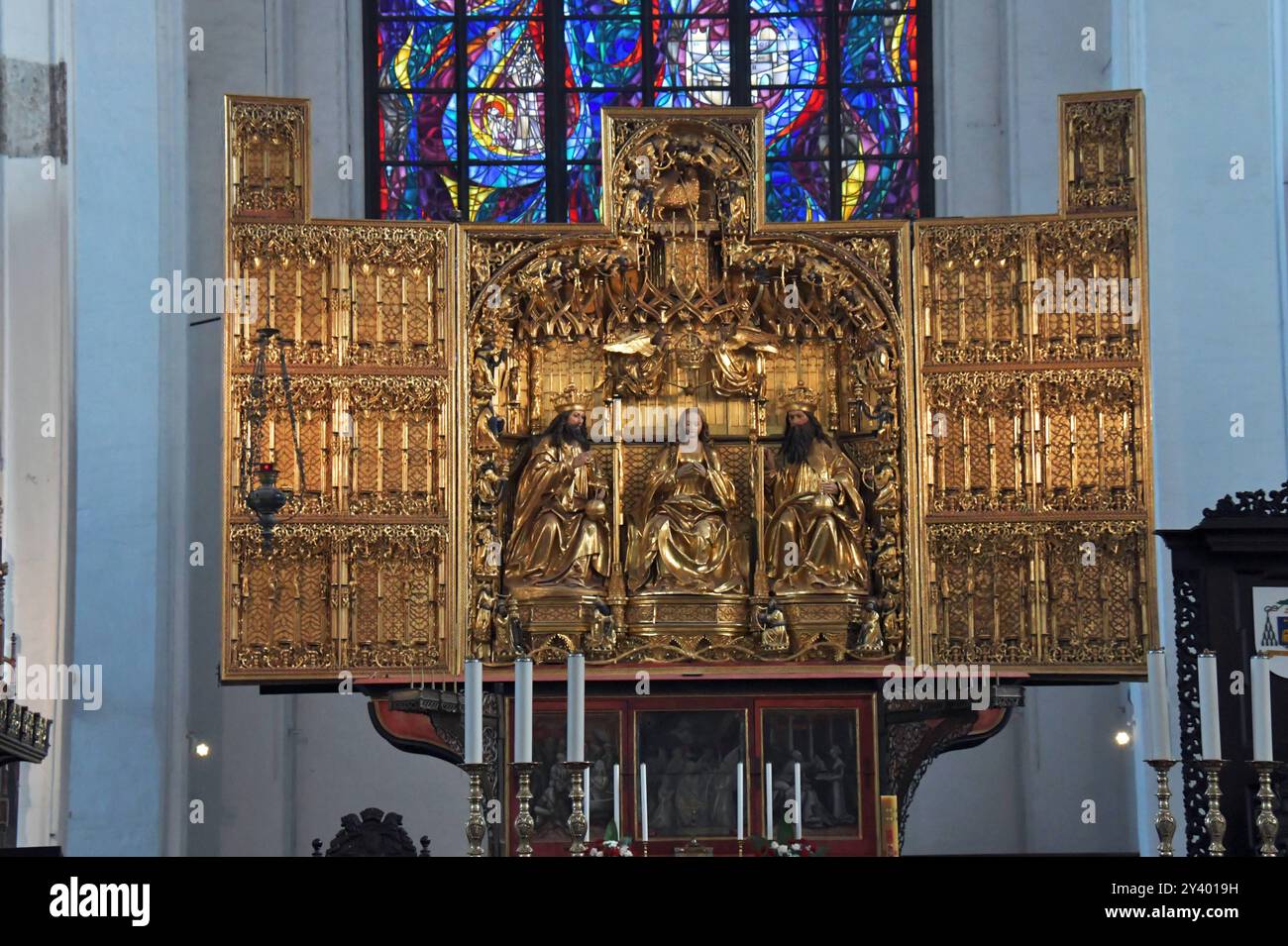 Polen, Danzig, 29.08.2024 Die Konkathedralbasilika der Aufnahme der ...