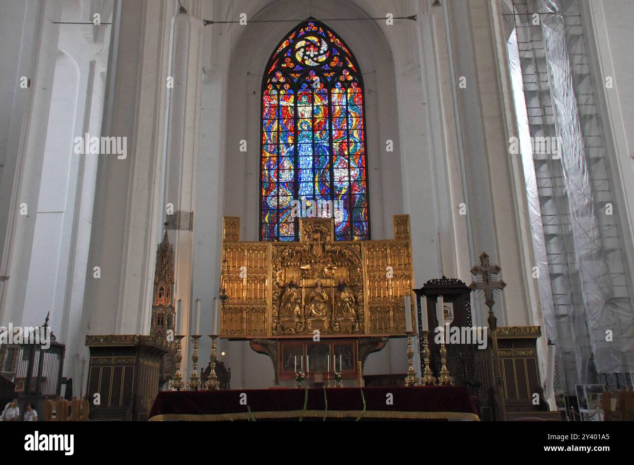 Polen, Danzig, 29.08.2024 Die Konkathedralbasilika der Aufnahme der Allerheiligsten Jungfrau ...