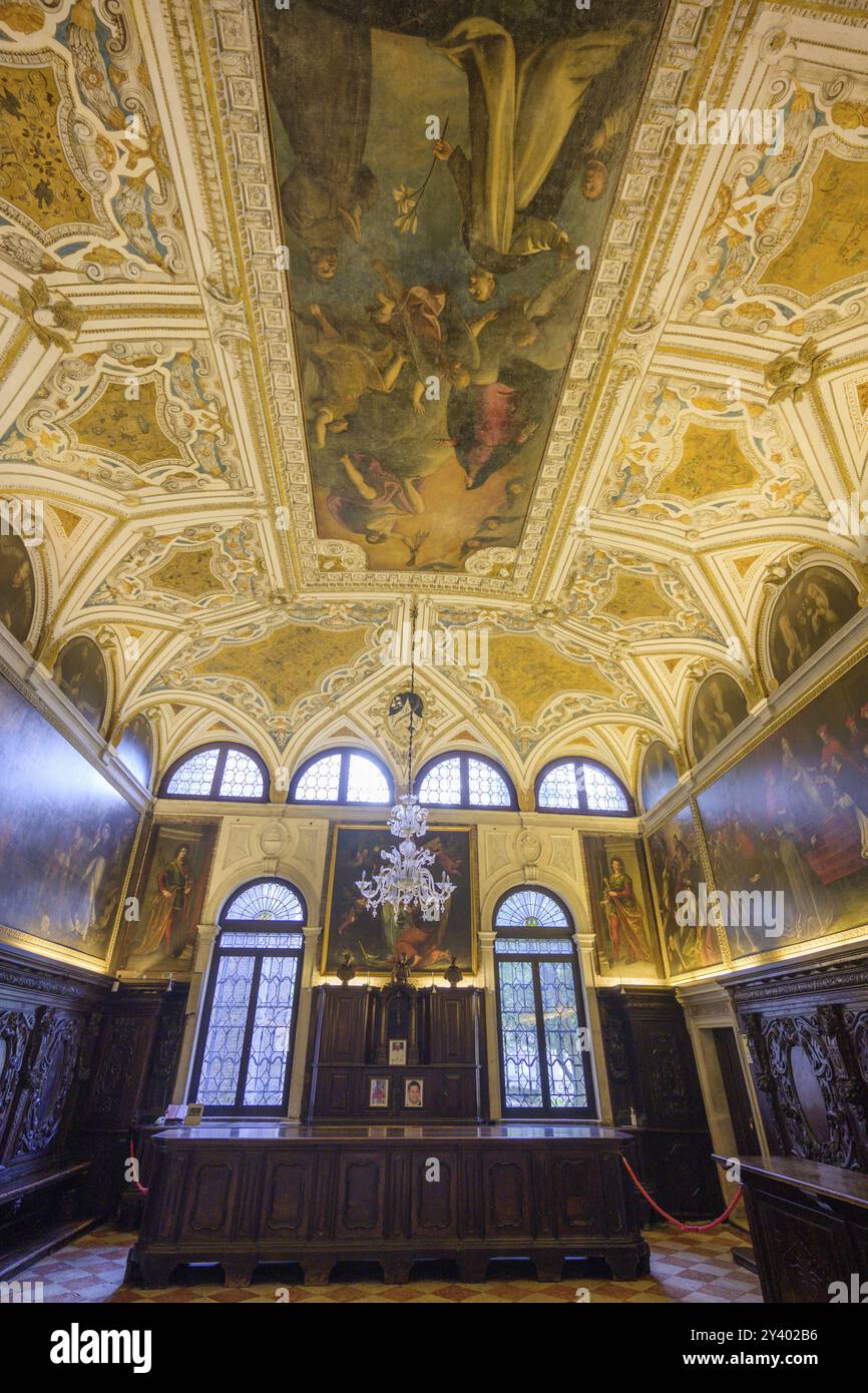Sacristy with ceiling painting in the Basilica dei Santi Giovanni e ...