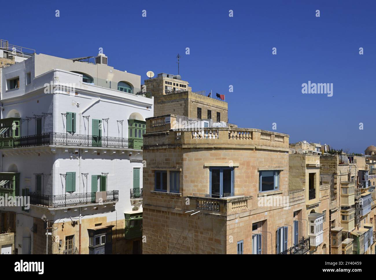 Historical Buildings in the Old Town of Valetta, the Capital City of ...