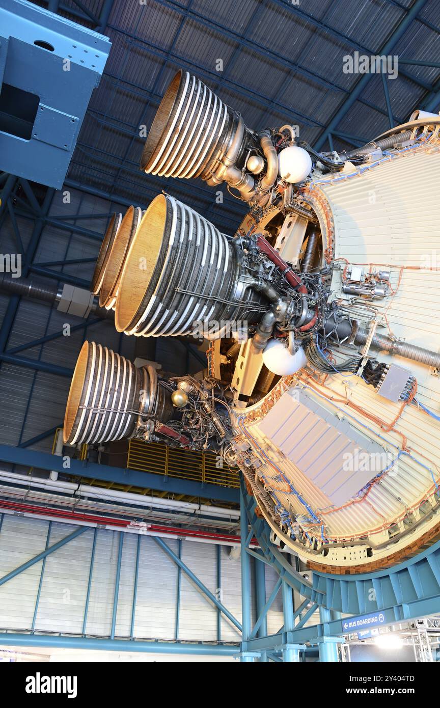 Saturn Rocket Engine at Kennedy Space Centre, Florida, USA. Saturn ...