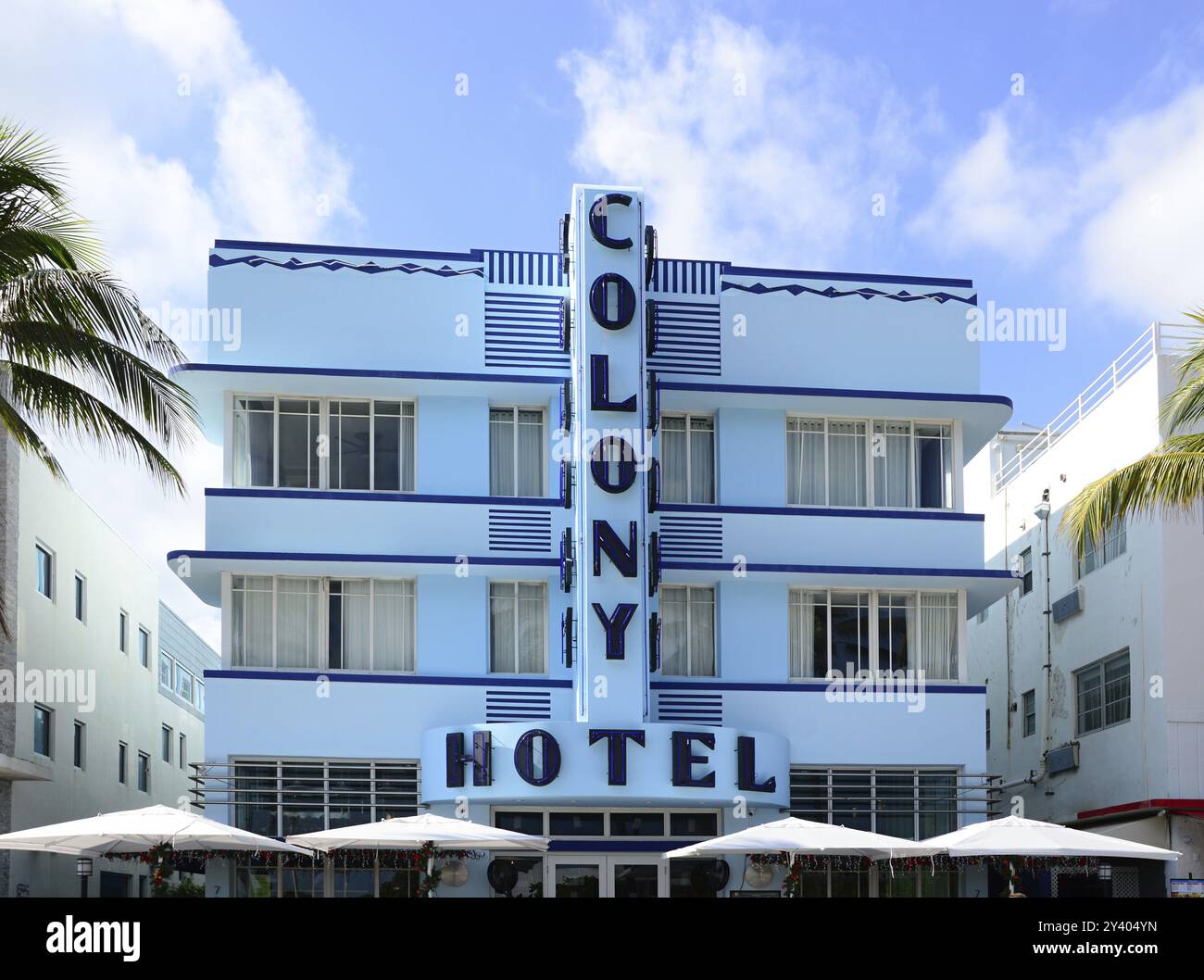 Historical Art Deco Building in Miami South Beach, Florida, USA, North ...