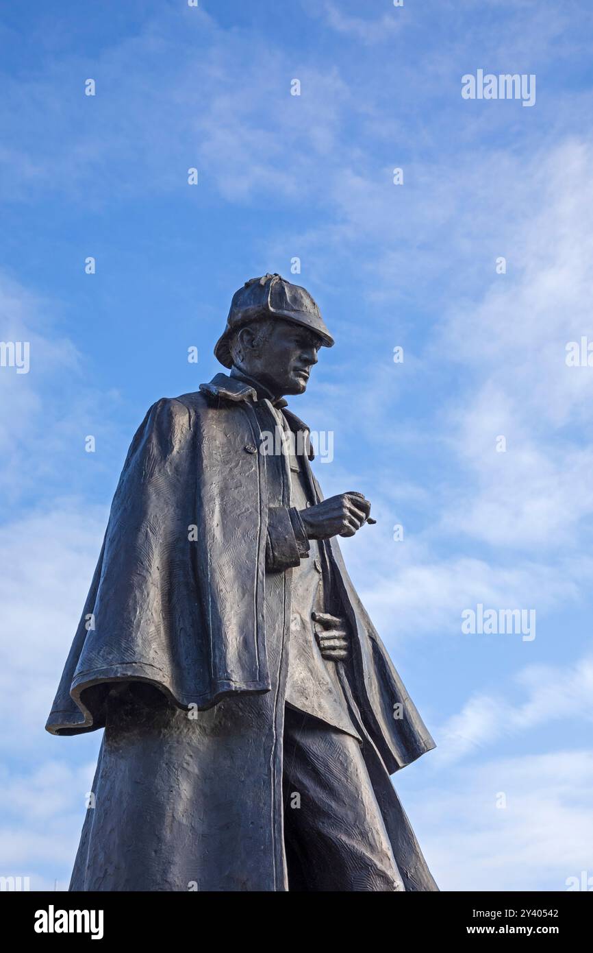 Sherlock Holmes, statue, Pickardy Place, Edinburgh, Scotland, UK Stock ...