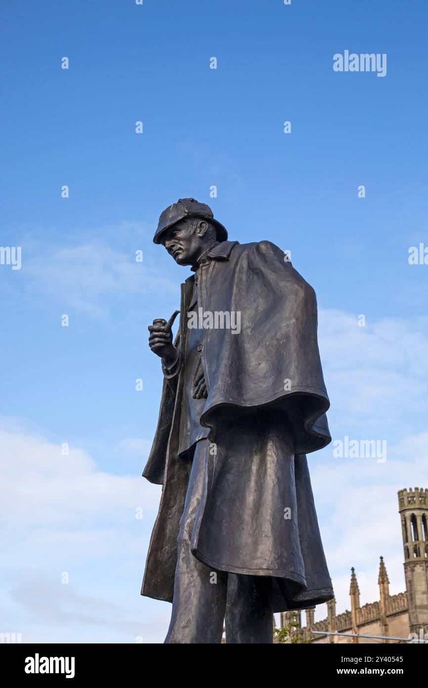 Sherlock Holmes, statue, Pickardy Place, Edinburgh, Scotland, UK Stock ...