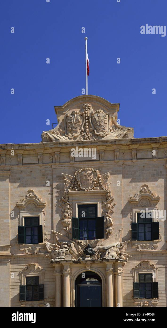 Historical Building in the Old Town of Valletta, the Capital of Malta ...