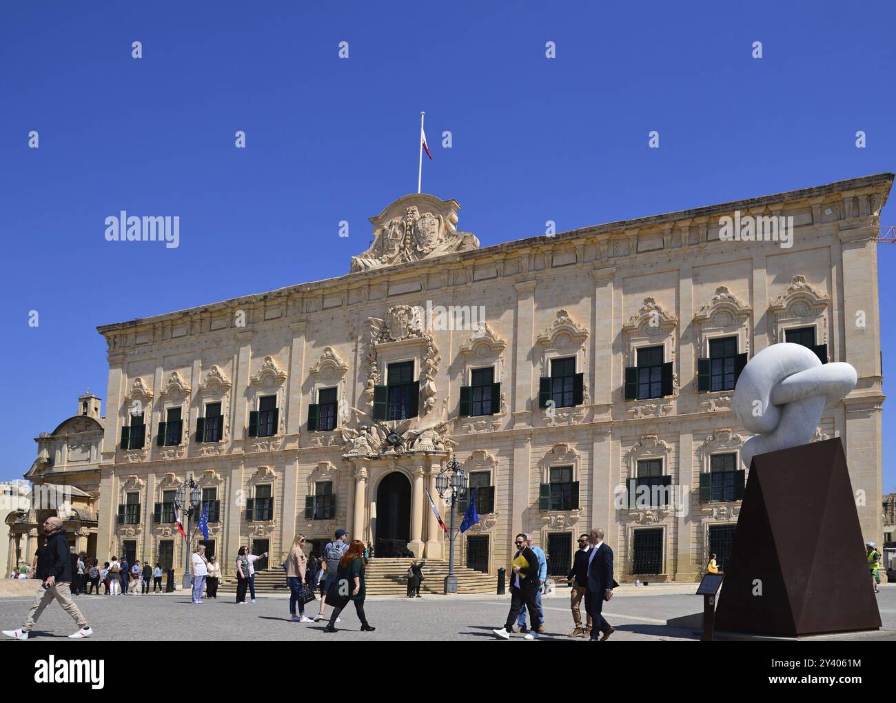 Historical Building in the Old Town of Valletta, the Capital of Malta ...