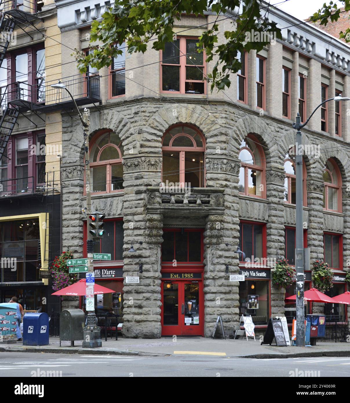 Street scene in downtown Seattle, Washiongton, USA. Street scene in the ...