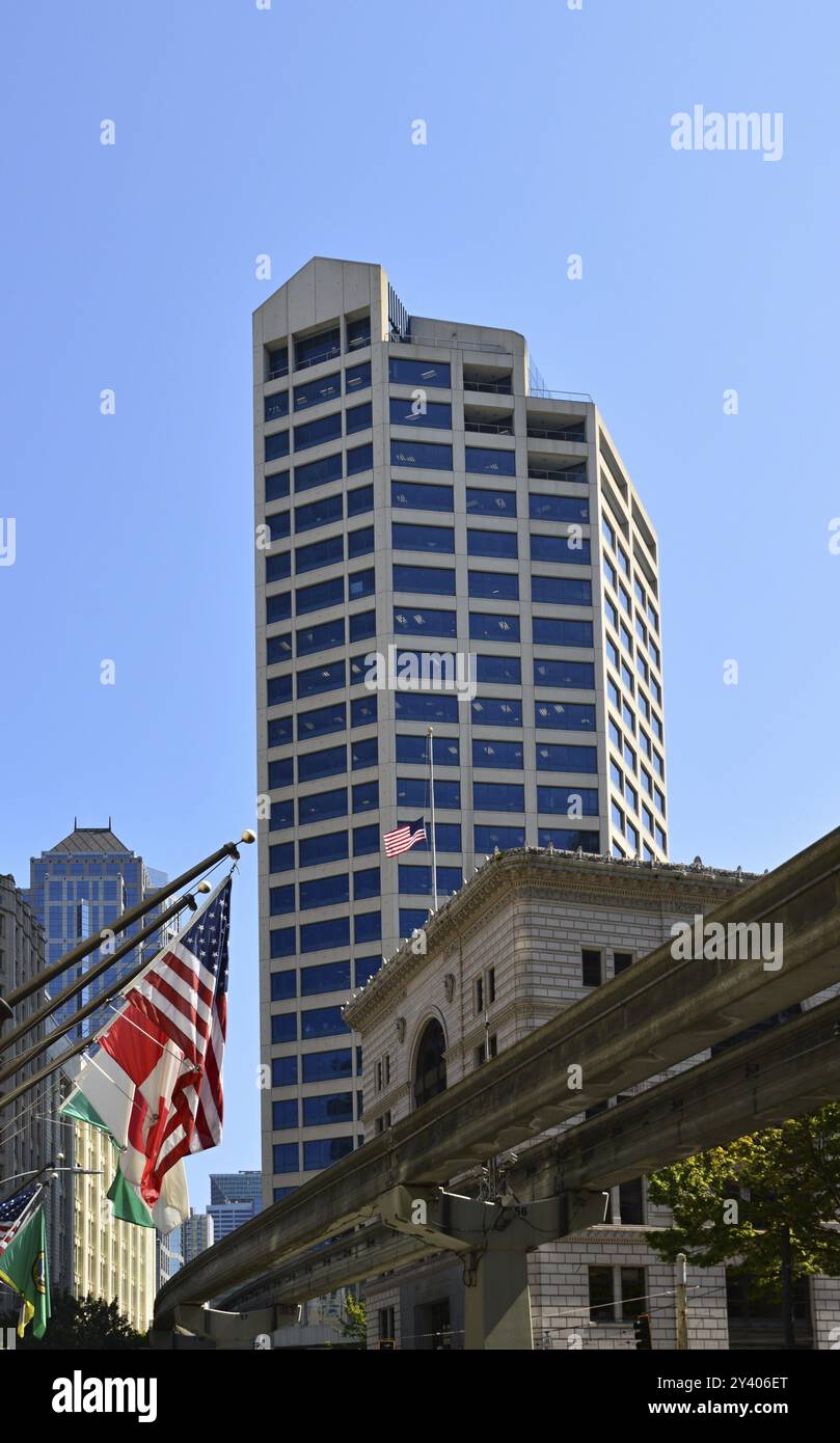 Street scene in downtown Seattle, Washington, USA. Street scene in the ...