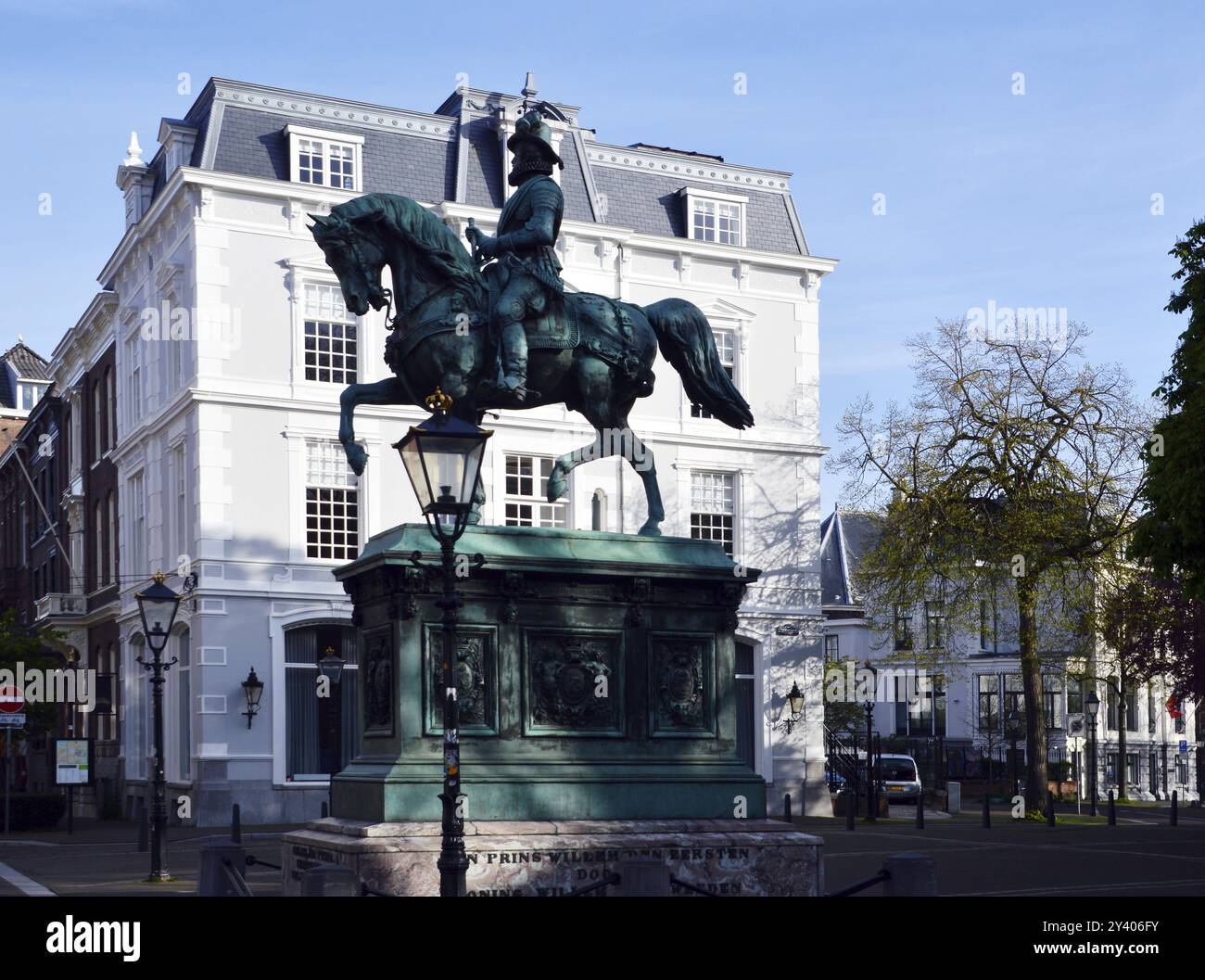 Statue in Front of the Palace in The Hague, the Capital of the ...