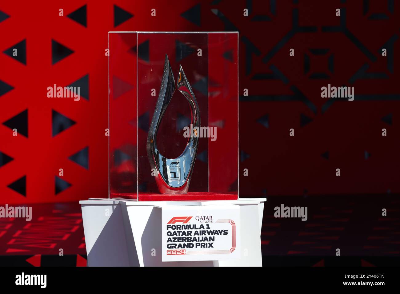 Trophy during the Formula 1 Azerbaijan Grand Prix 2024, 17th round of ...