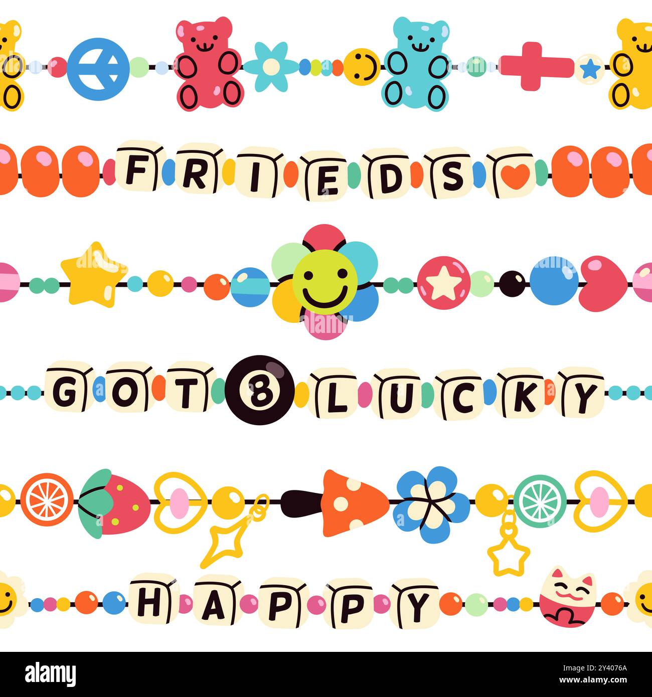 Hippy accessories Stock Vector Images - Alamy