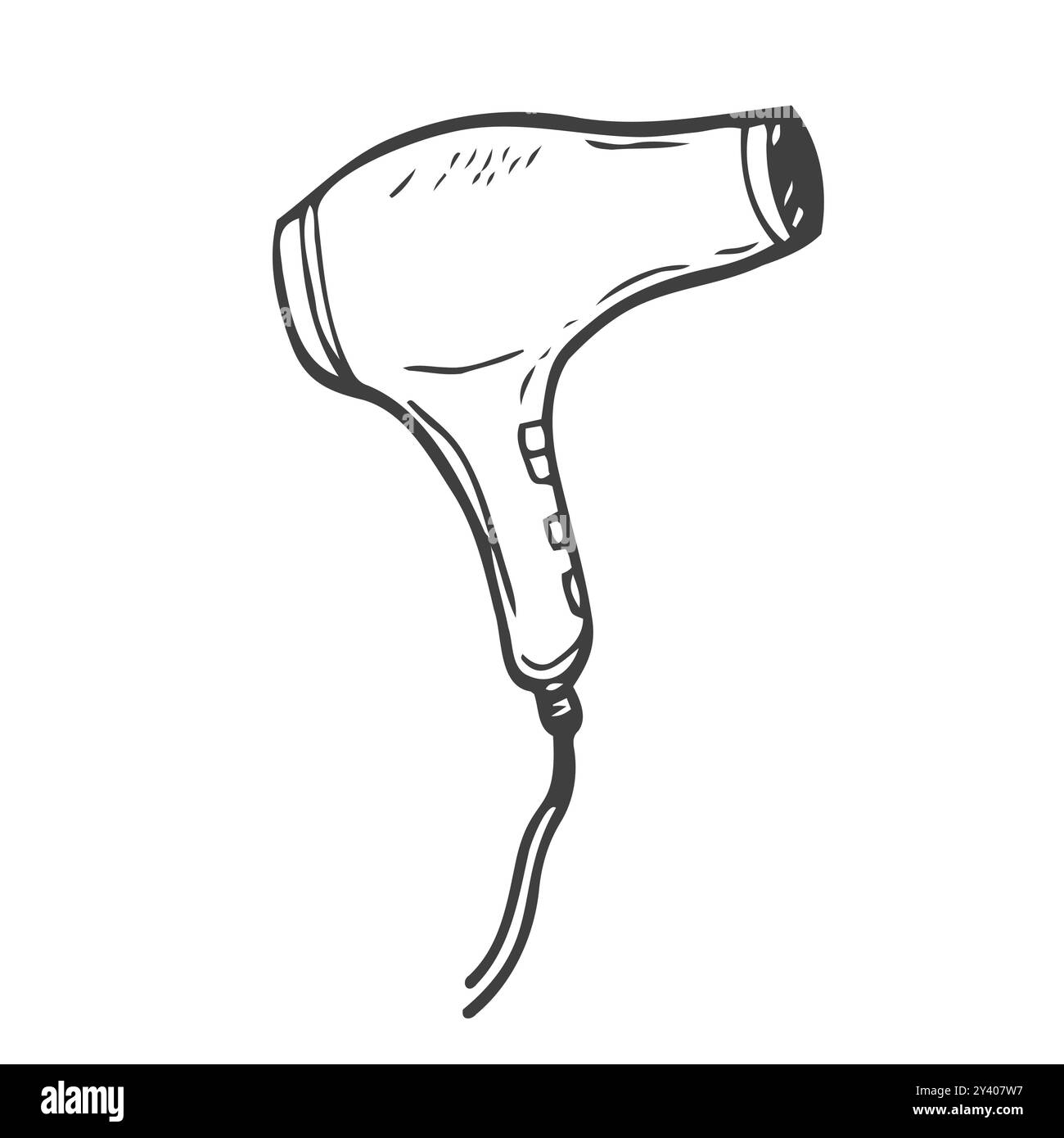 Blow dry hair icon Black and White Stock Photos & Images - Alamy