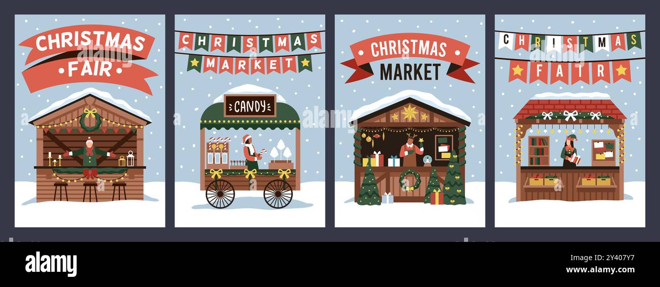 Counter with souvenirs Stock Vector Images - Alamy