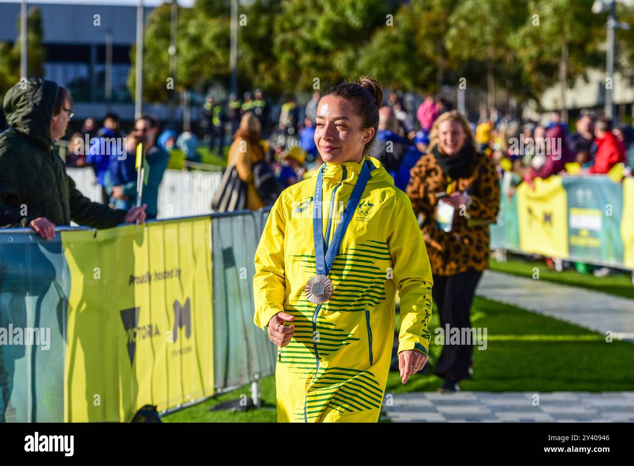 Melbourne, Australia. 14th Sep, 2024. Olympic race walker and dual ...