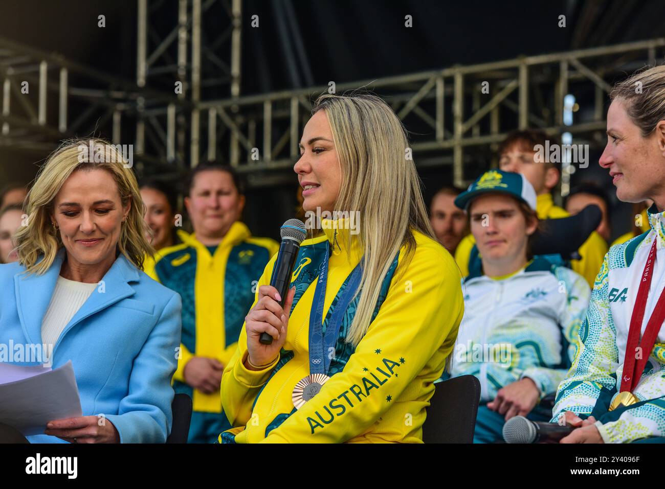 Melbourne, Australia. 14th Sep, 2024. Captain of Opals Olympic bronze ...