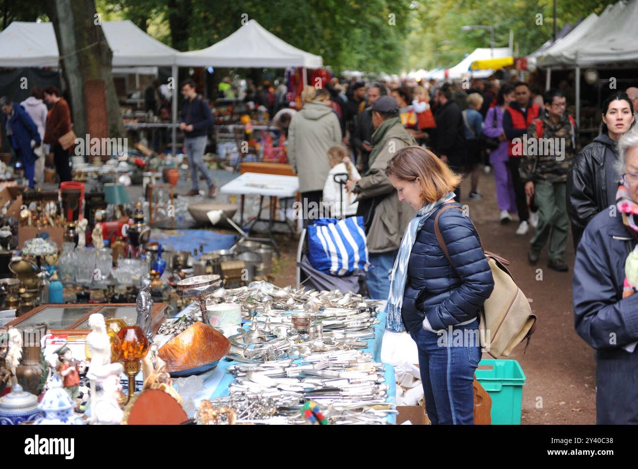 Annual Braderie de Lille flea market in Lille, northern France, on ...