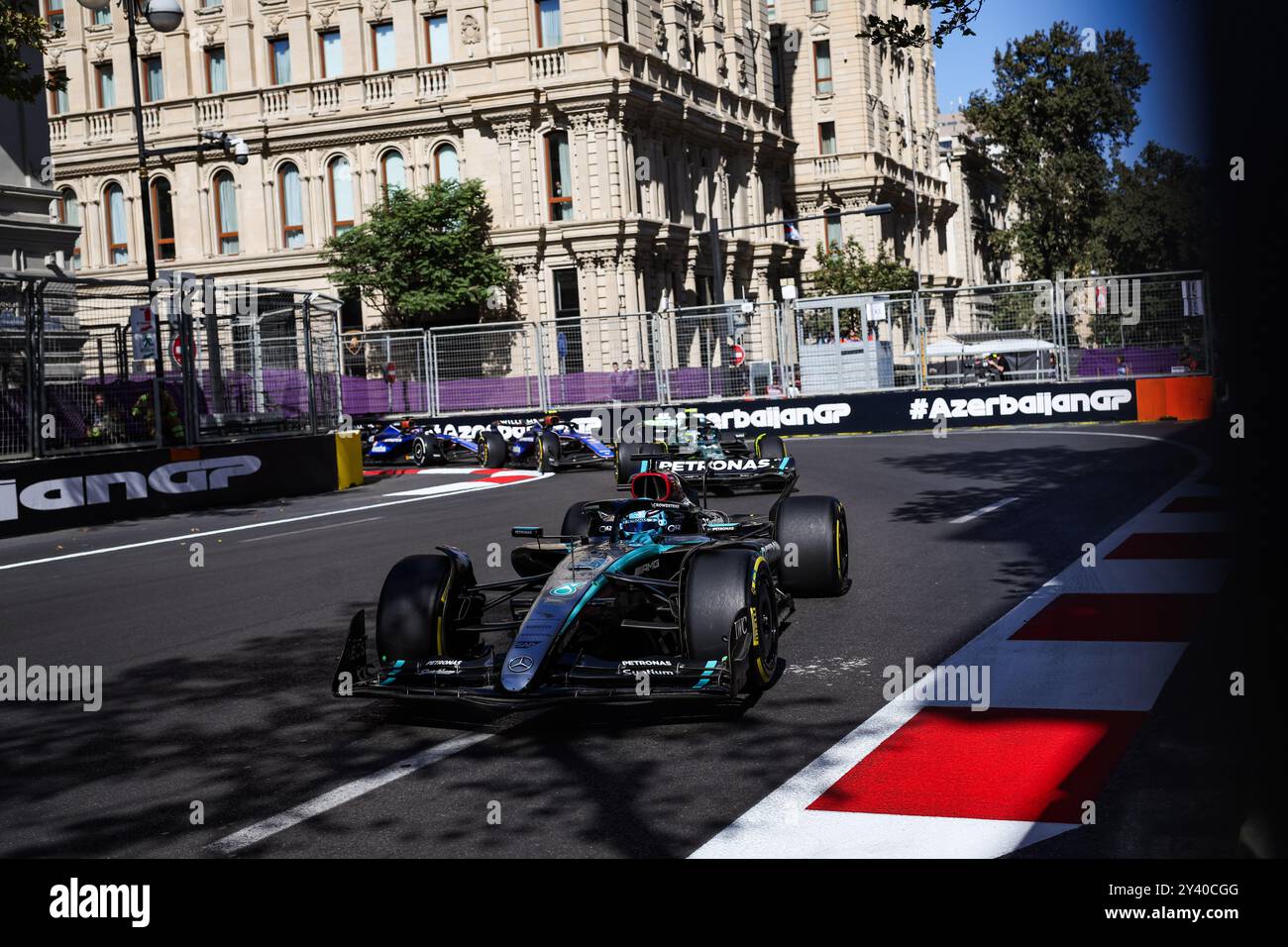 Baku, Azerbaijan. 15th Sep, 2024. 63 RUSSELL George (gbr), Mercedes AMG ...