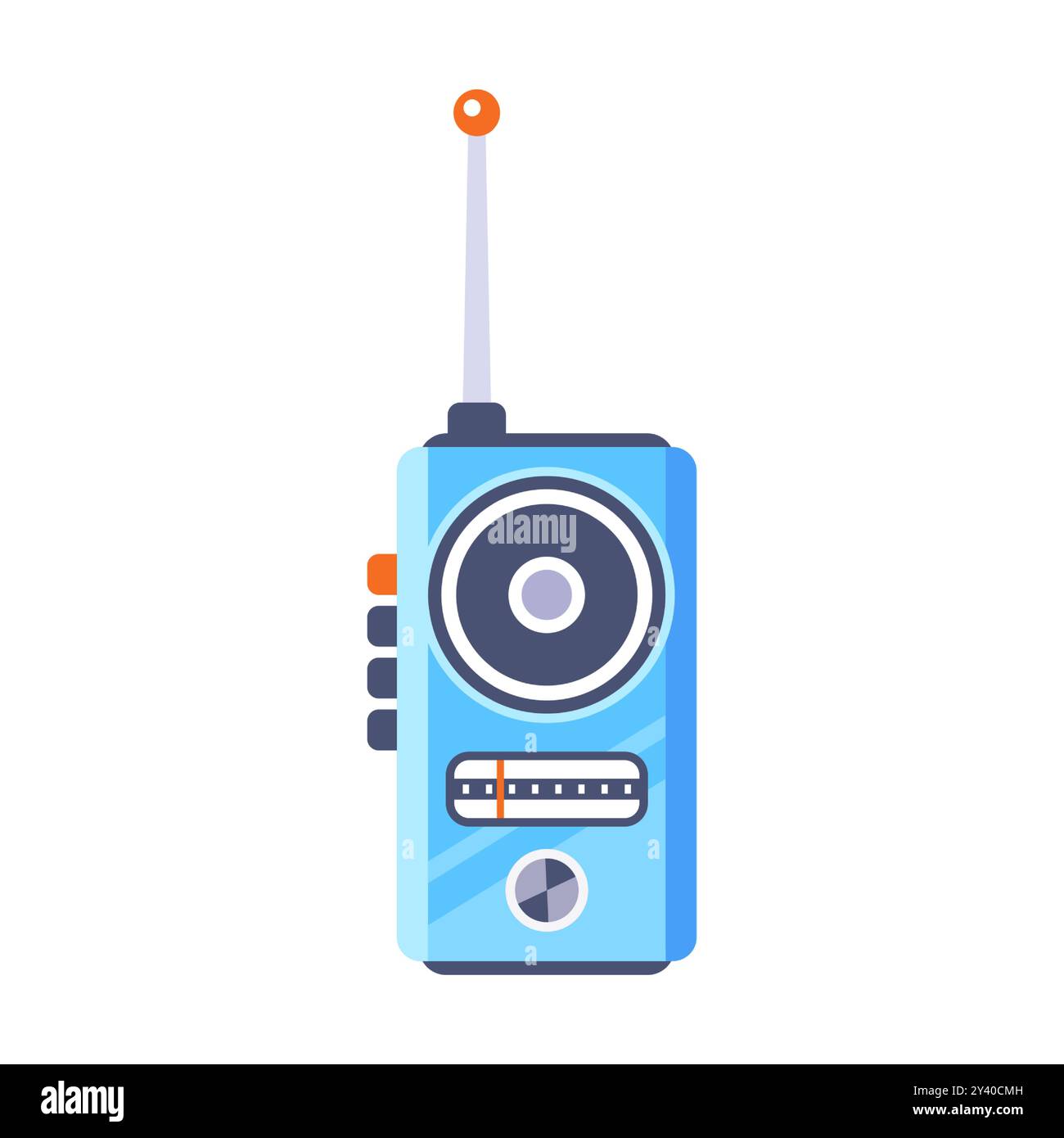 blue kids radio. portable device with antenna Stock Vector Image & Art ...