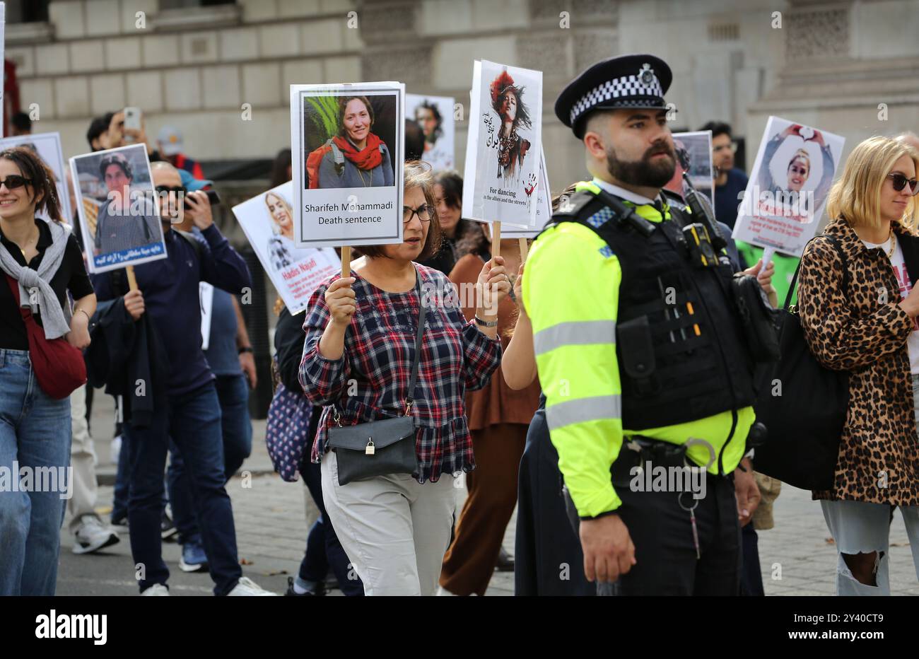 September 15, 2024, London, England, UK: Protesters march across London ...