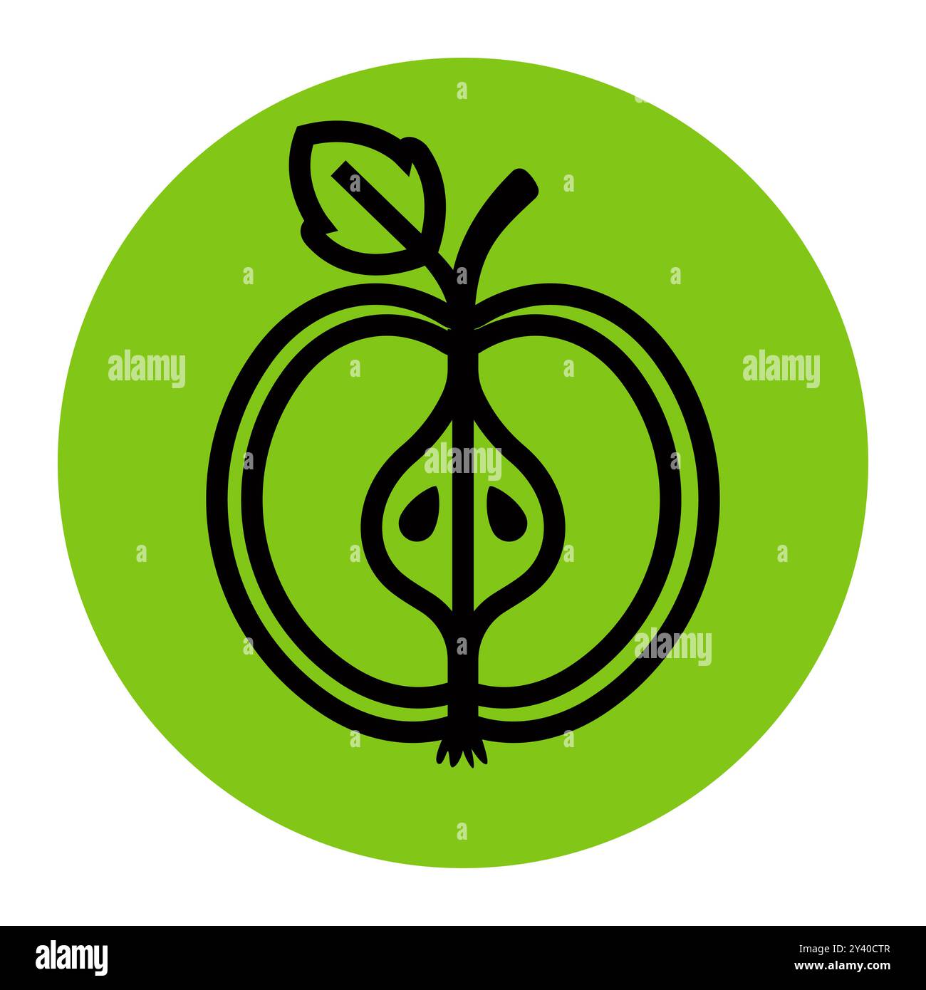 Fresh fruit white linear Stock Vector Images - Alamy