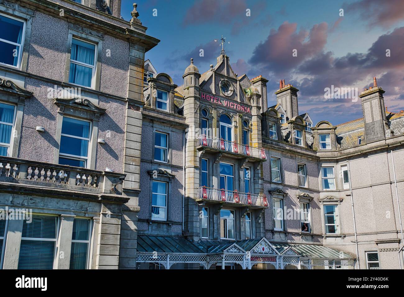 A historic hotel building with ornate architecture, featuring large ...