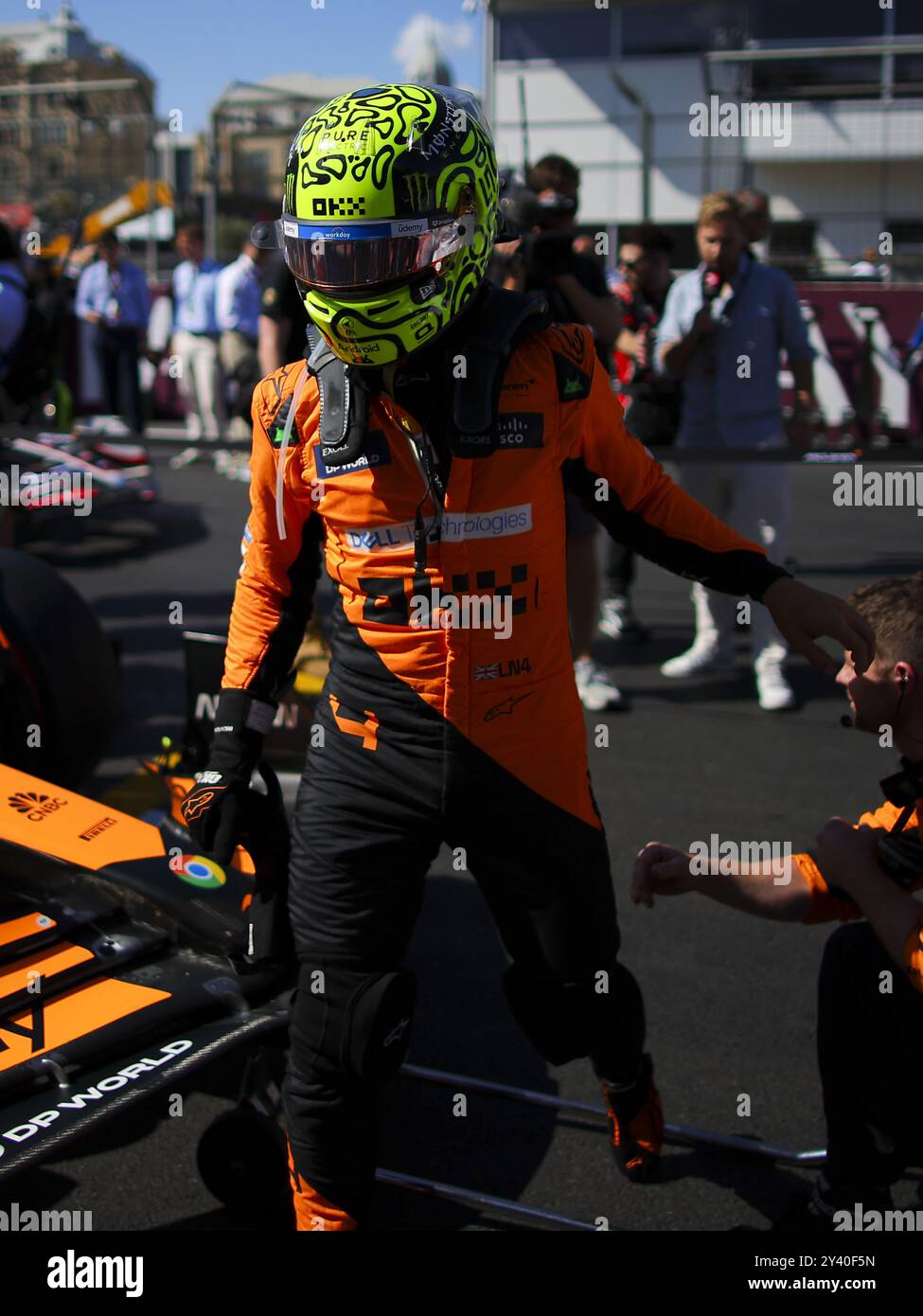 NORRIS Lando (gbr), McLaren F1 Team MCL38, portrait grid during the ...