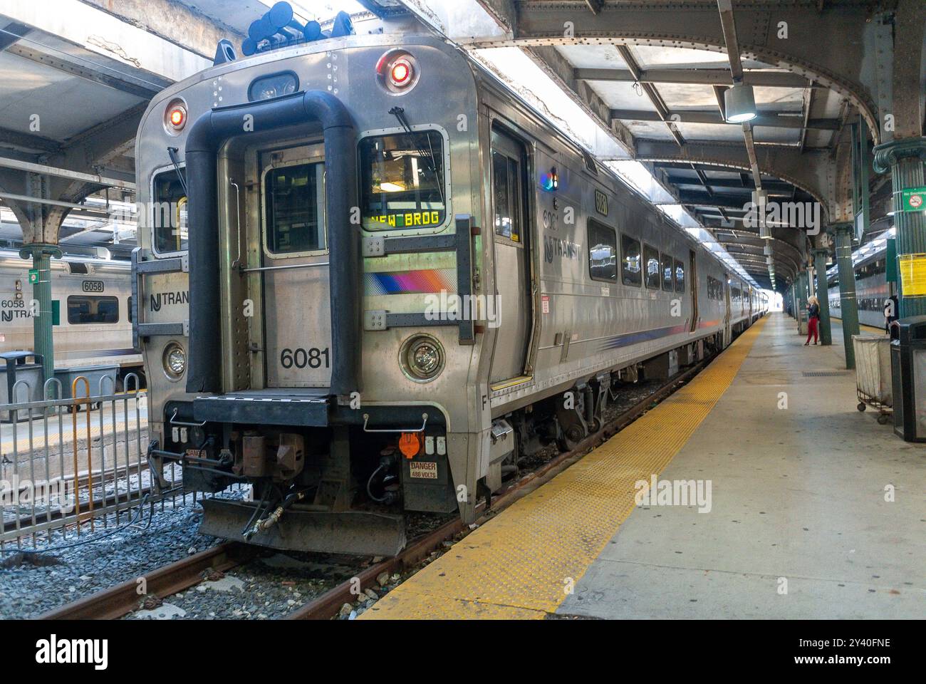 Hoboken, New Jersey, USA, Suburbs, N.J. Transit Train Station, Scenes ...