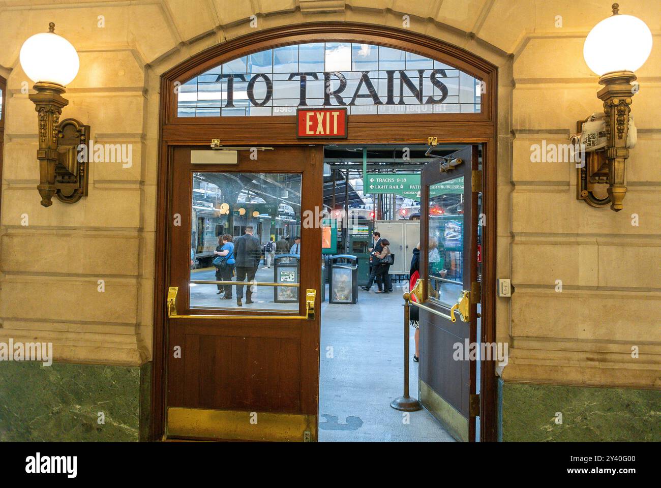Hoboken, New Jersey, USA, Suburbs, Train Station, New Jersey Transit ...