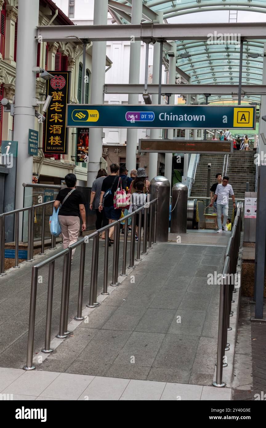 Chinatown Metro station on Pagola Street in the historic district of ...