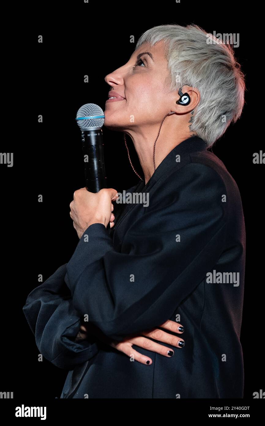 Malika Ayane performs live at the Viviamcilento 2024. Slow festival Viviamcilento 2024 is held ...