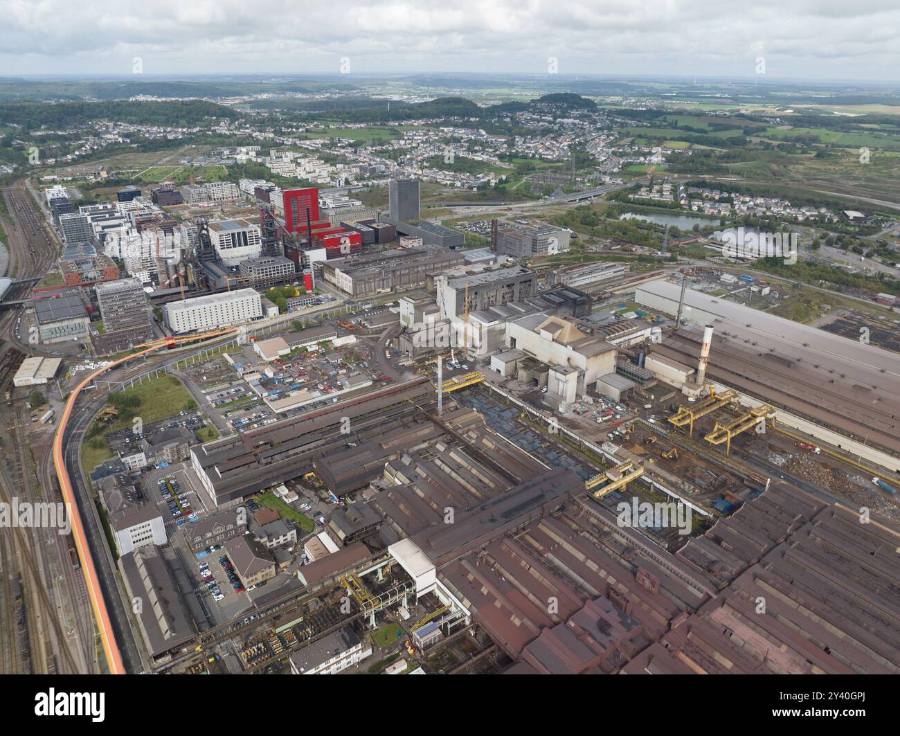 University of Luxembourg, Belval, old blast furnace turned into modern ...