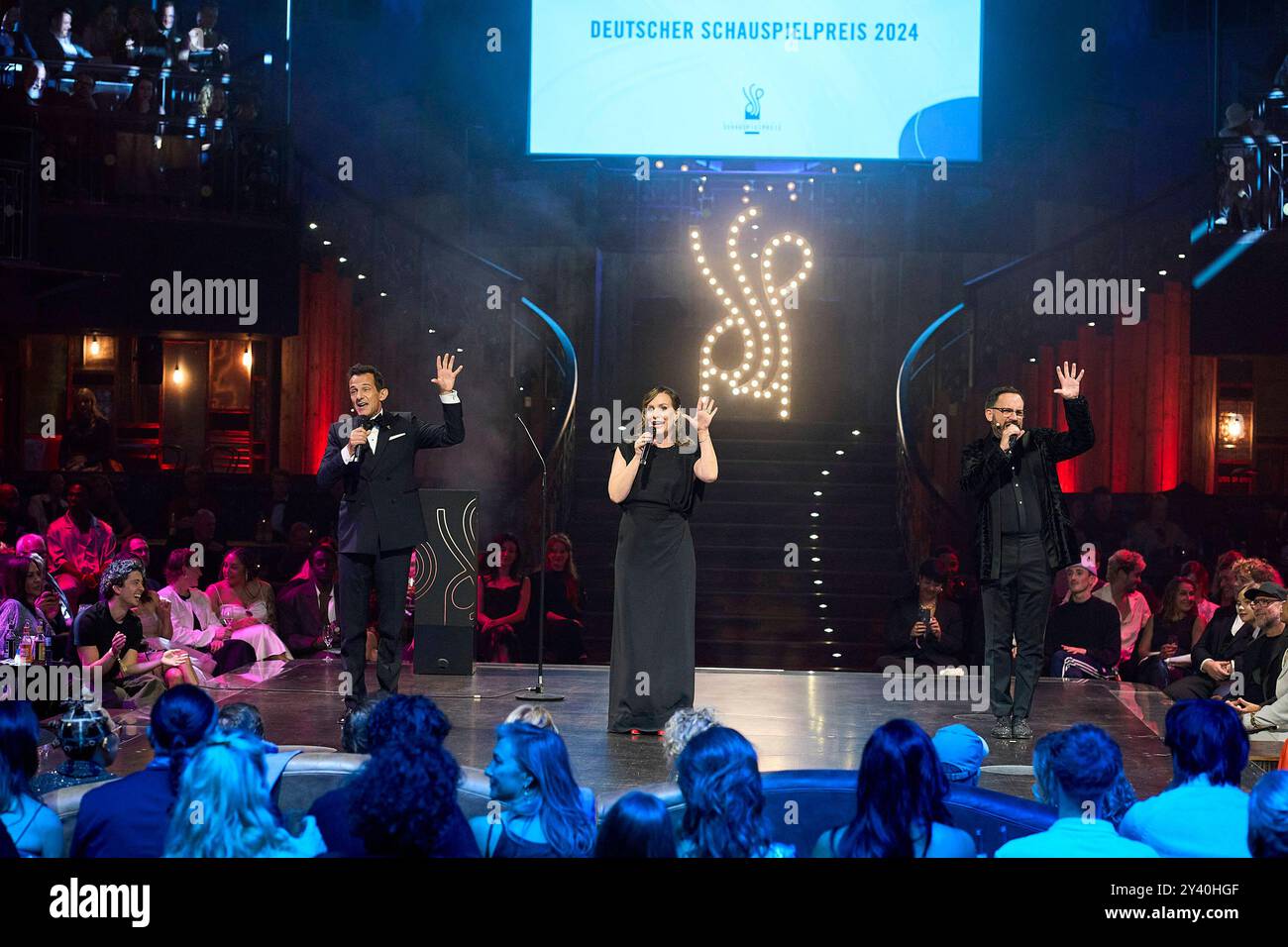 Verleihung Deutscher Schauspielpreis 2024 Hans-Werner Meyer mit Nadine Heidenreich und Christian ...