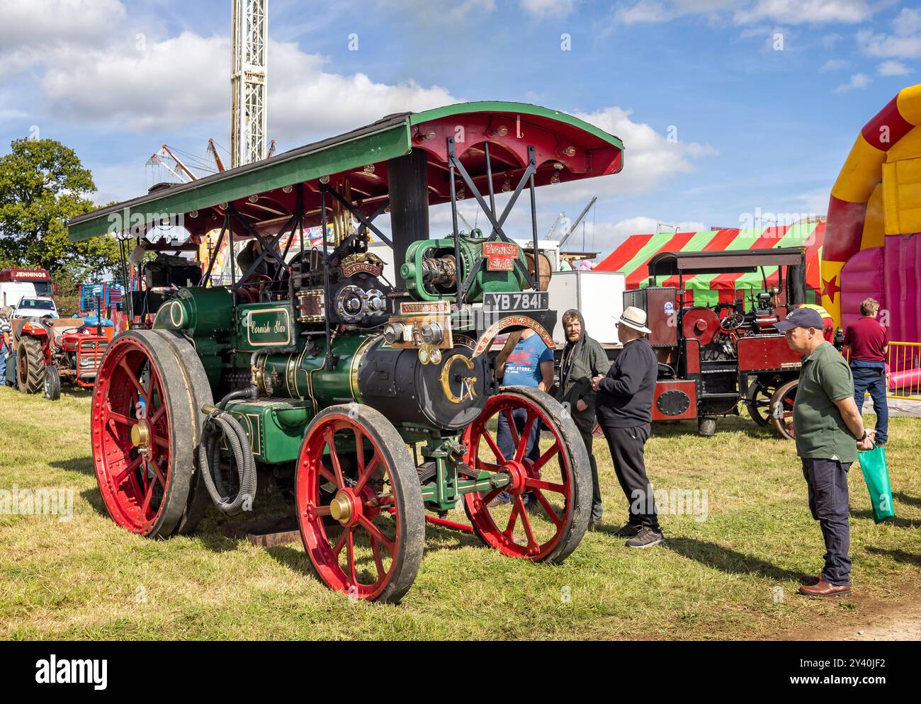 Garrett Tractor 34789, Cornish Star, on display at the Frome Cheese ...