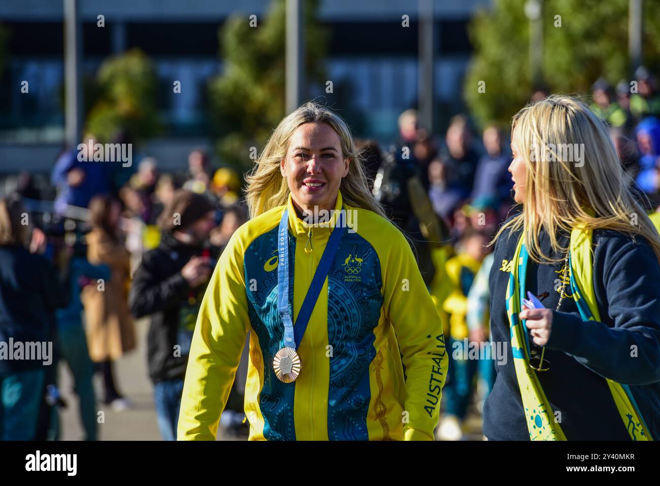 Melbourne, Australia. 14th Sep, 2024. Captain of Opals Olympic bronze ...