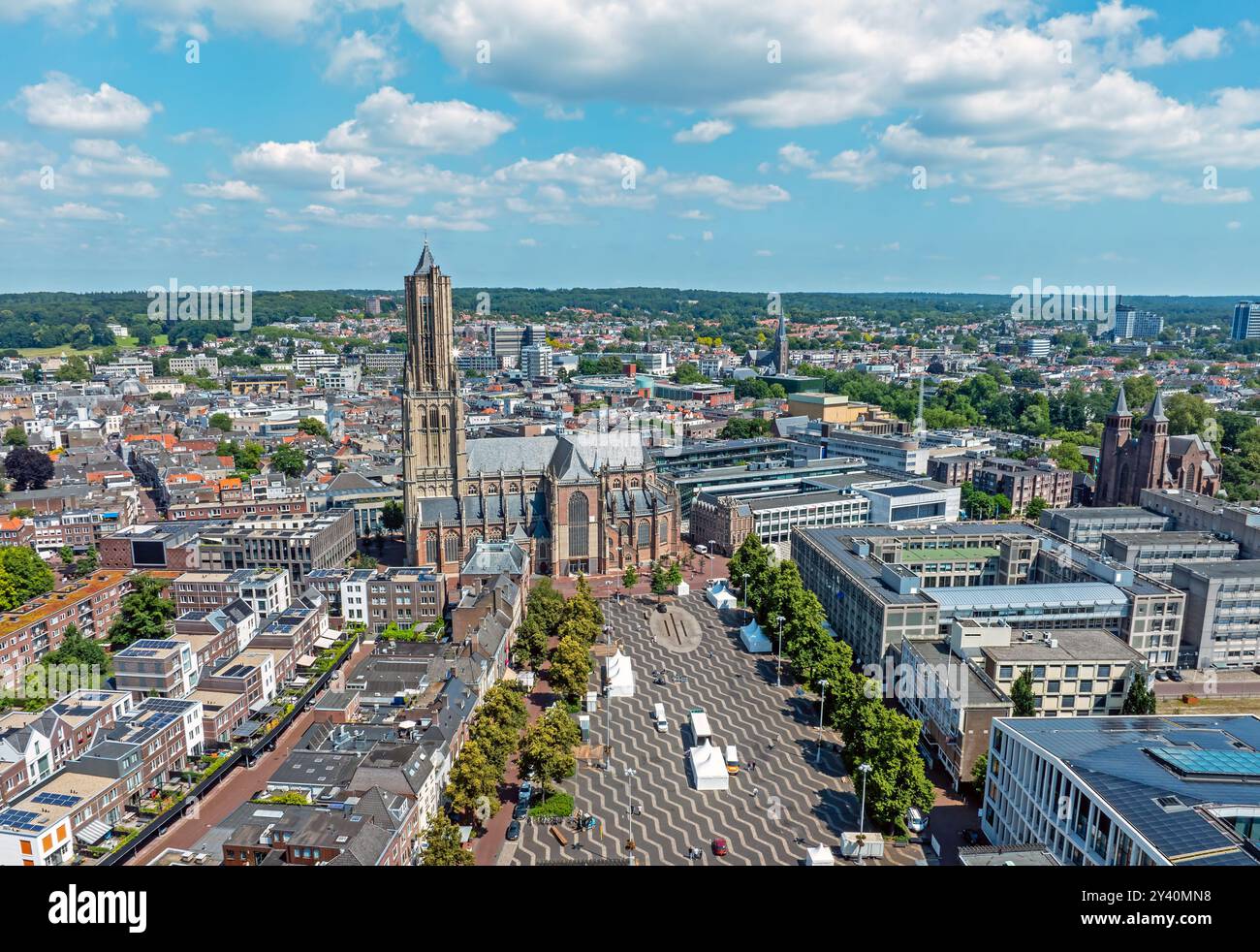 Aerial from the city Arnhem in the Netherlands Stock Photo - Alamy