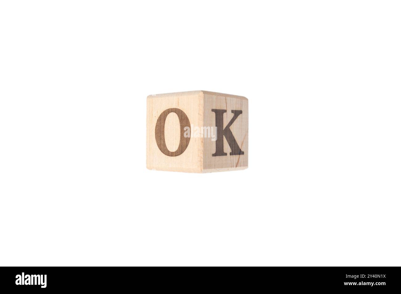 OK Day March 23. Ok symbol. Concept word Ok on wooden cubes. Beautiful ...