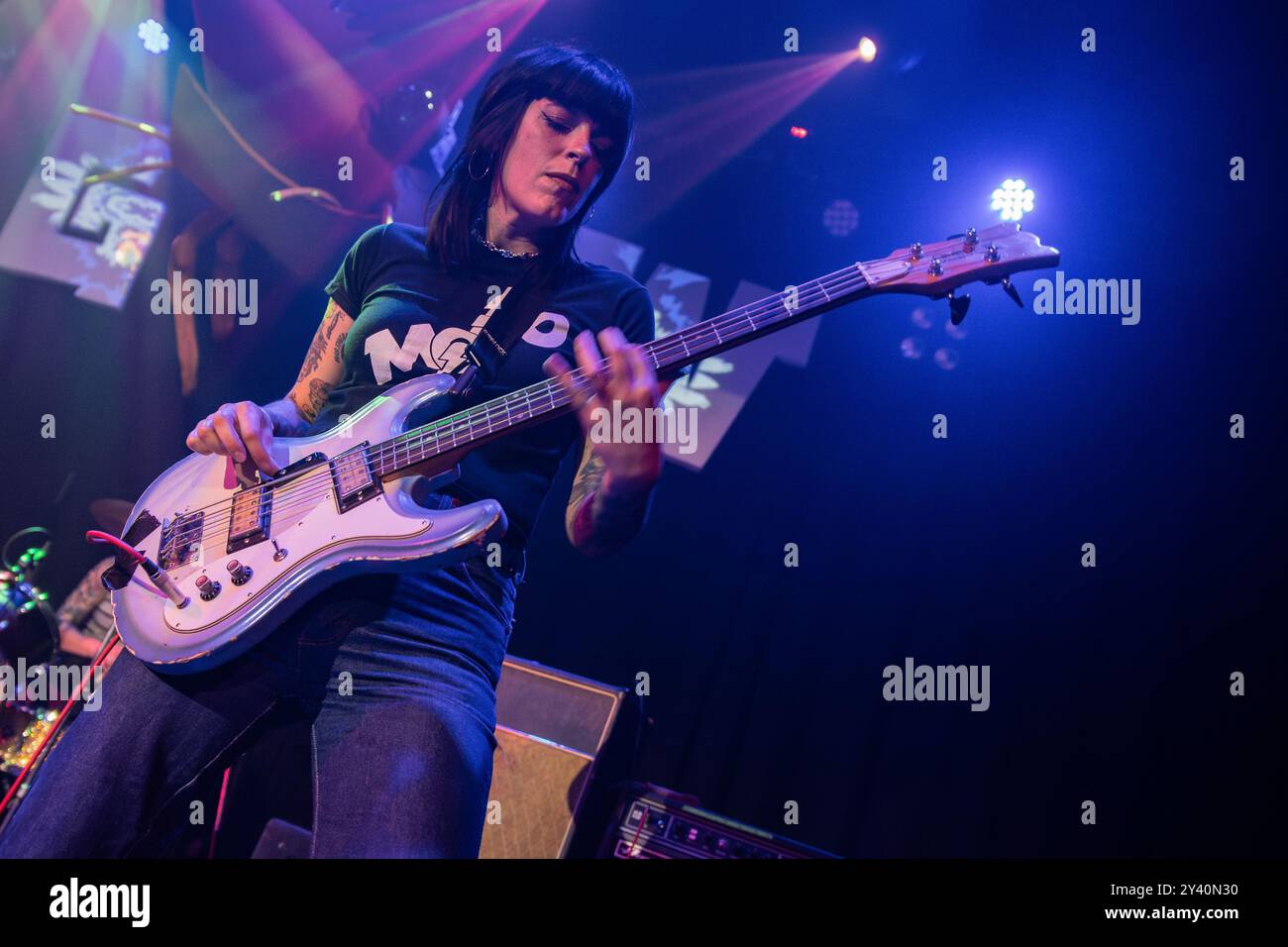 Barcelona, Spain. 2024.09.14. Alvilda band perform on stage at Gambeat ...
