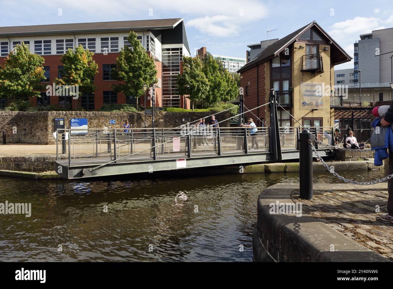 Quayside market and festival, Victoria Quays Sheffield canal basin ...