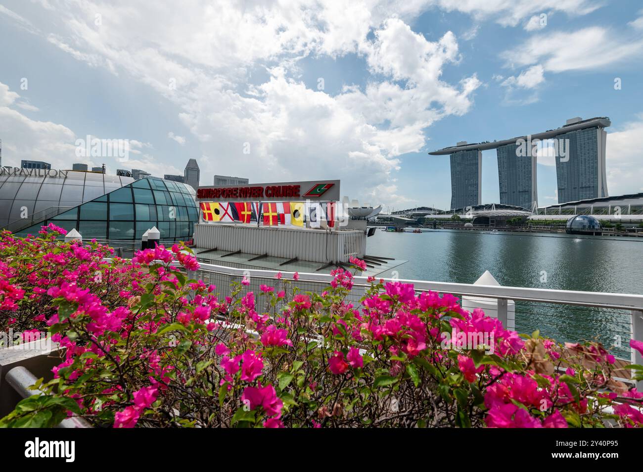 Across the Marina Bay is the Marine Bay Sands Hotel in Singapore. Until ...