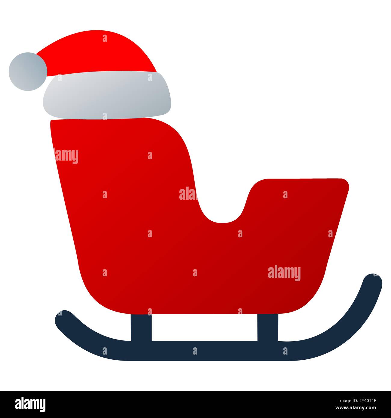 Holiday santa sleigh icon Stock Vector Images - Alamy